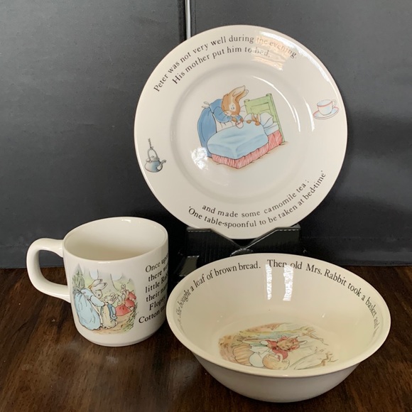 Wedgwood | Kitchen | Wedgwood Beatrix Potter Peter Rabbit 3piece ...
